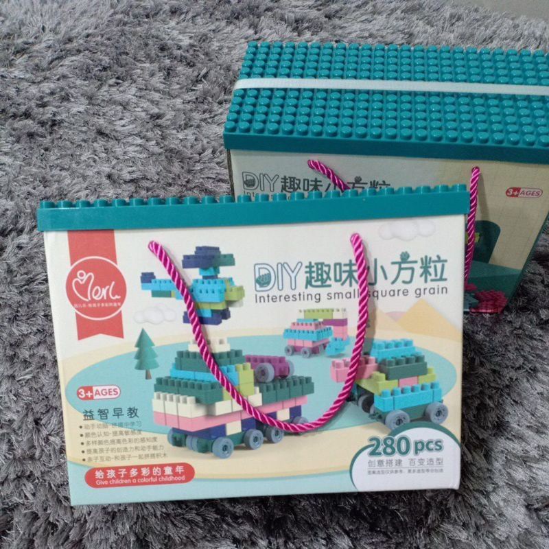 Jual (ready stock)balok lego 280 DIY/balok lego brick diy 560/diy brick ...