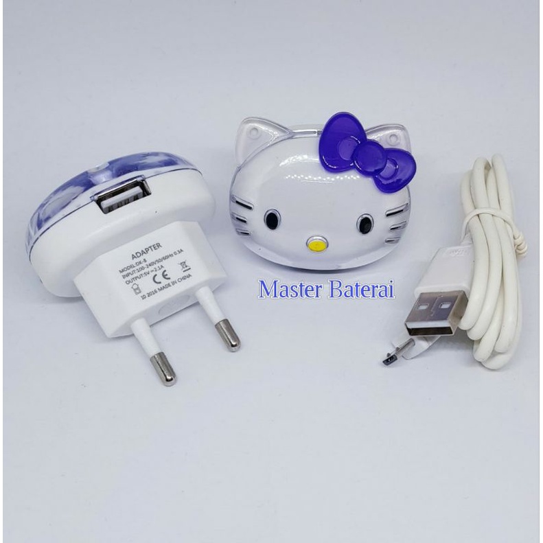 Jual Travel Charger Flash LiGHting Hellokitty Hello Kitty Colokan Micro ...