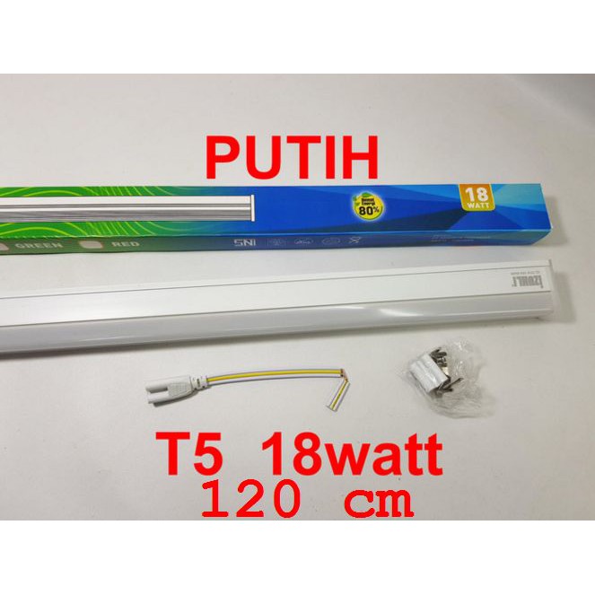 Jual Lampu T5 led 18w putih izunli | Shopee Indonesia