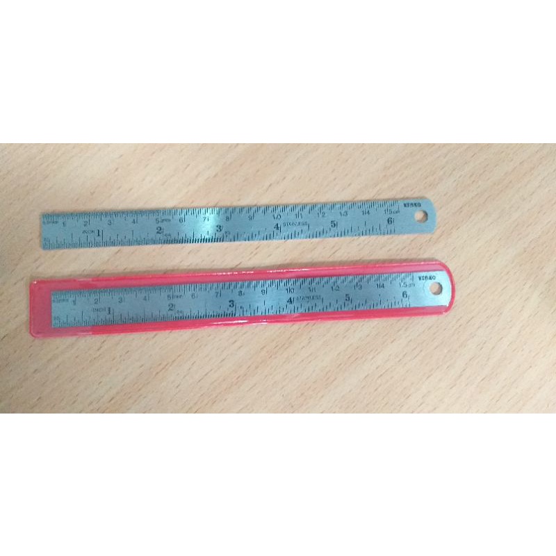 Jual PENGGARIS KENKO STAINLESS STEEL RULER 15CM RULER / ALAT MENGGARIS ...