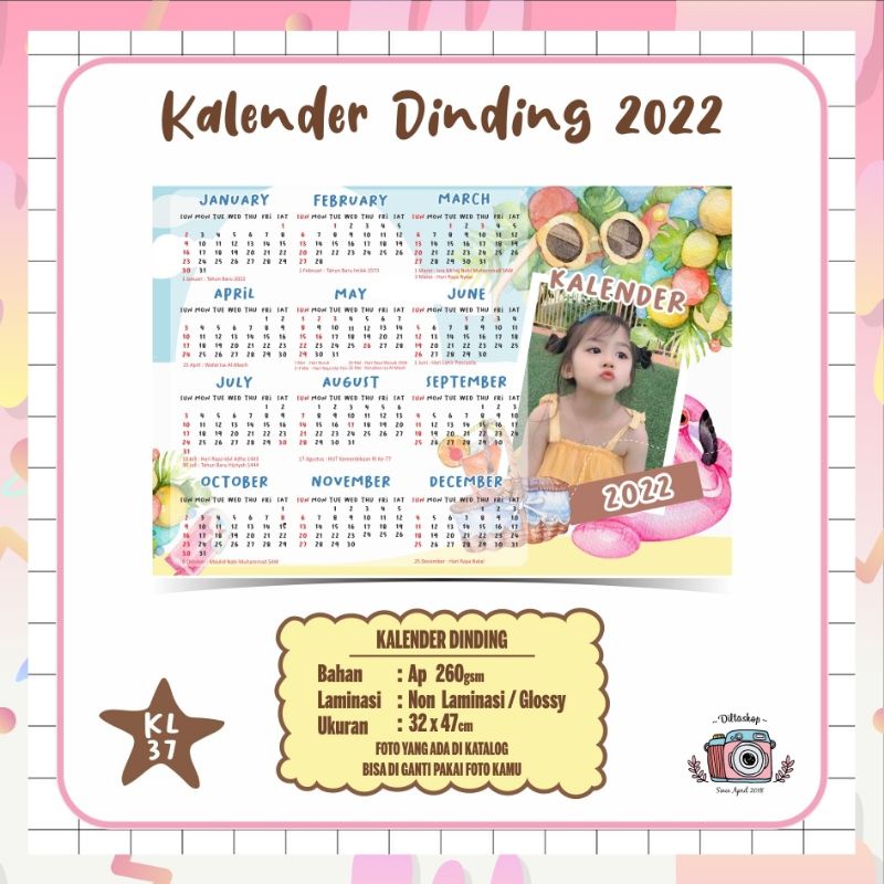 Jual Kalender 2025 Murah / Kalender Dinding NEW / Kalender Custom ...
