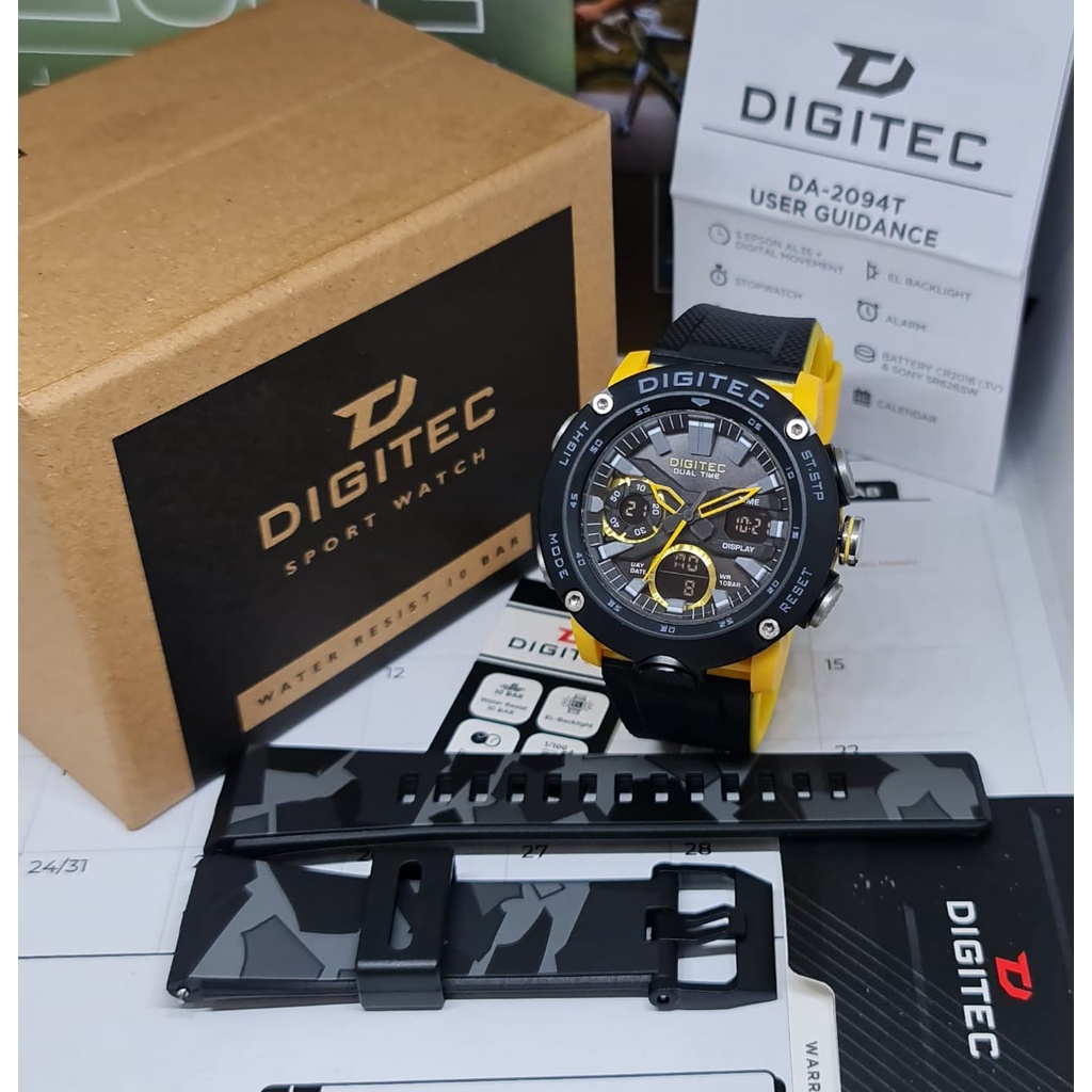 Jual ( BISA COD ) JAM TANGAN PRIA ORIGINAL DIGITEC DA-2130 DA2130 2130T ...