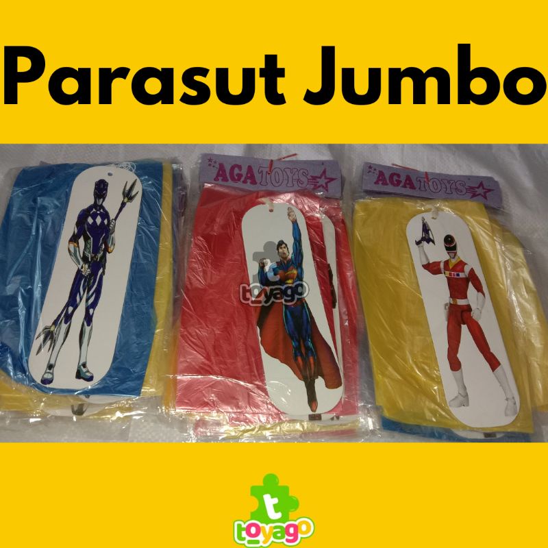 Jual Mainan Parasut Plastik Terjun Payung Ukuran Besar Isi 50 Pcs ...