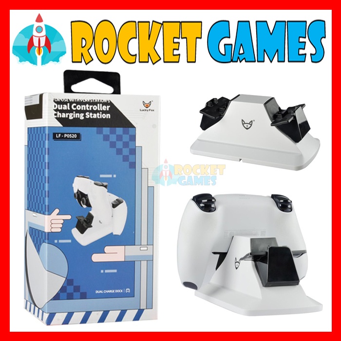 Jual Lucky Fox Dual Controller PS5 Charging Station Stik PS5 LF-P0520 ...