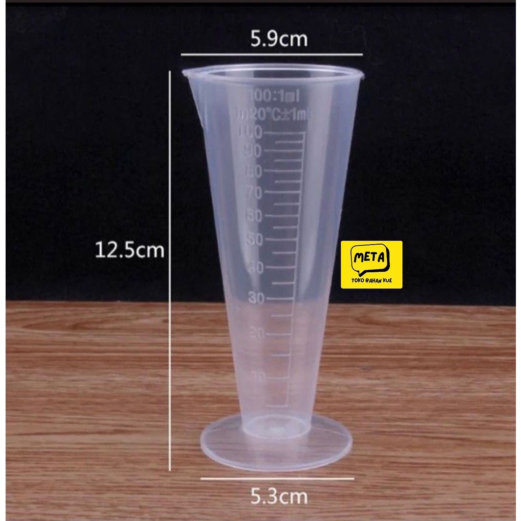 Jual GELAS UKUR 100ML / GELAS TAKAR 100ML / MEASURING CUP 100ML ...