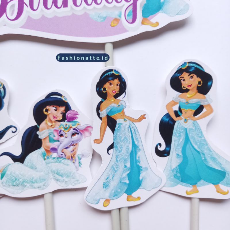 Jual cake topper princess jasmine hiasan kue ulang tahun | Shopee Indonesia