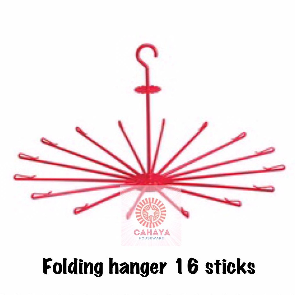 Jual Hanger Bulat Lion Star Folding Hanger 16 Sticks GB-2 Jemuran Baju ...