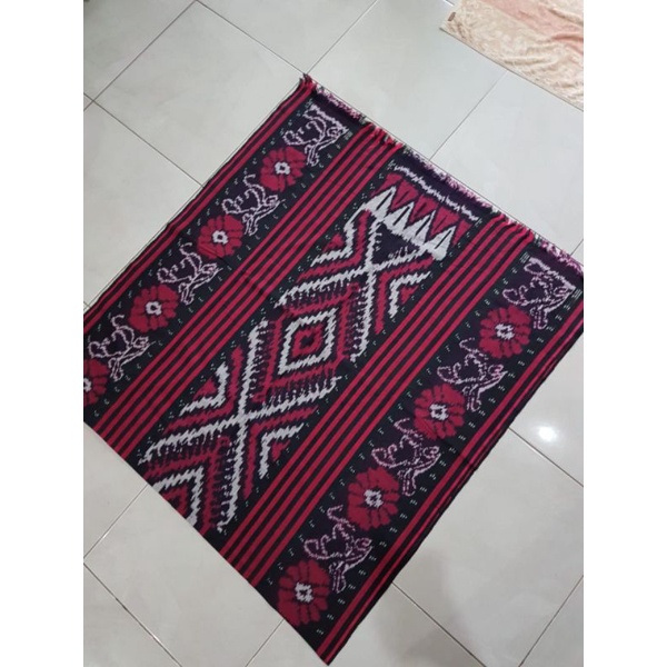 Jual ELPHI Kain Tenun Corak Insang Pontianak Merah Marun | Shopee Indonesia