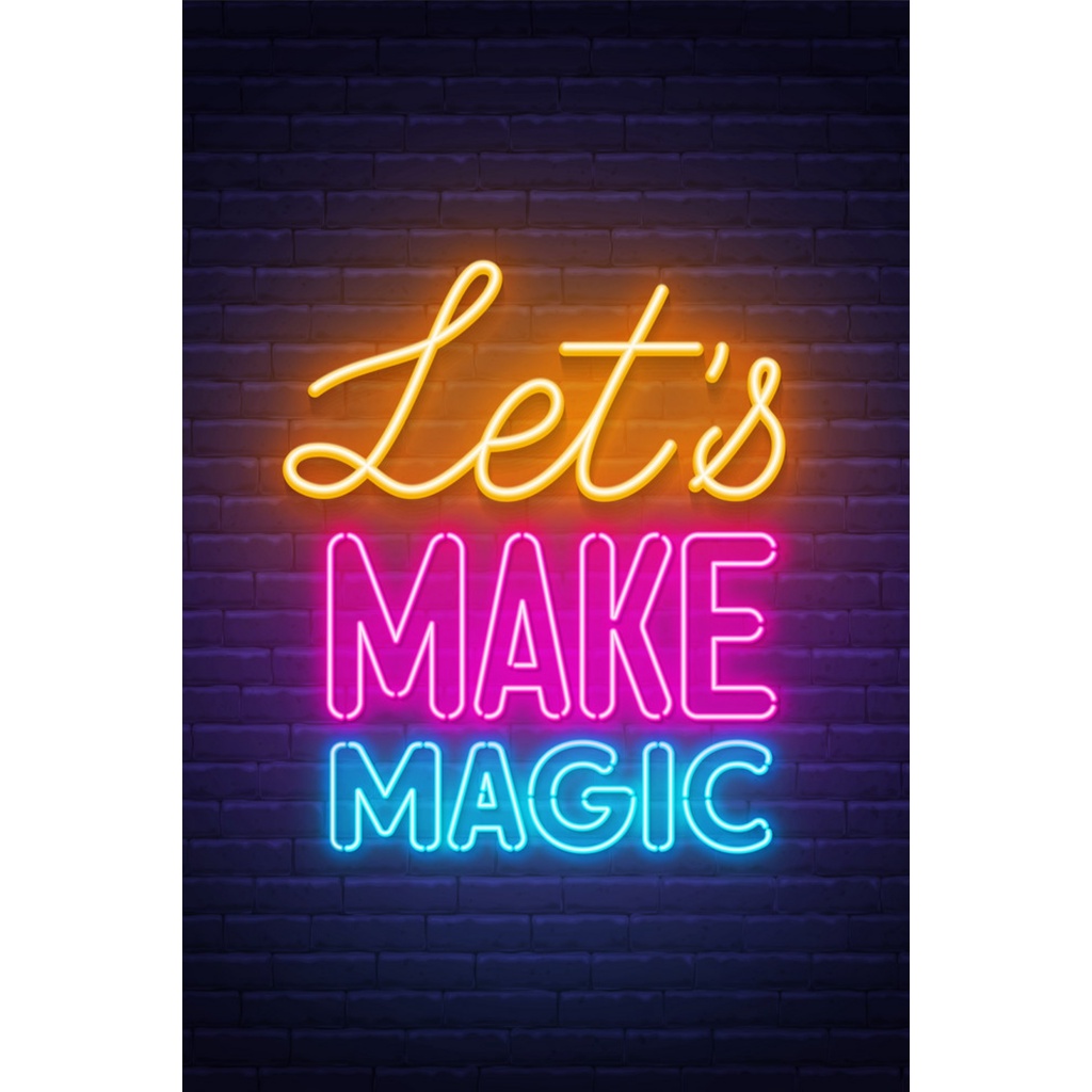 Jual Poster Kayu NEON / pajangan dinding Studio/ typography/ WallDecor ...