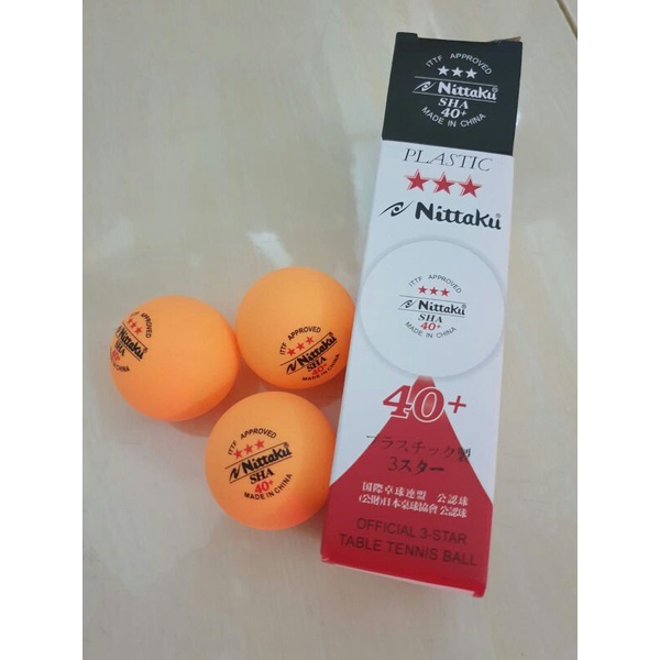 Jual BOLA PINGPONG / TENIS MEJA NITTAKU isi 3 MURAH BAGUS | Shopee Indonesia