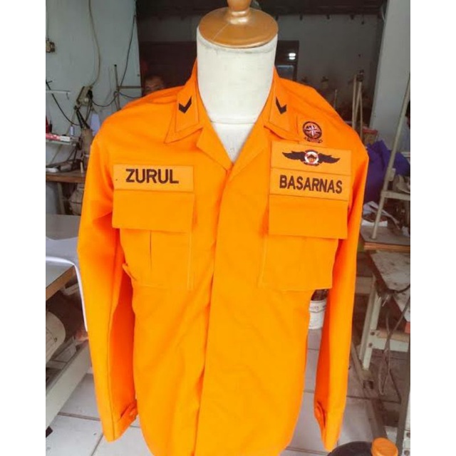 Jual Kemeja Orange Basarnas/BPBD/Relawan/Rescue Bahan Riostop Tornado ...