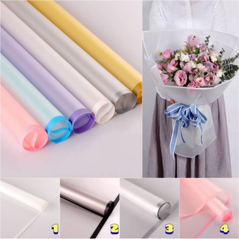 Jual Kertas Buket Bunga Free Packing !!!! Color Frame Cellophane ...