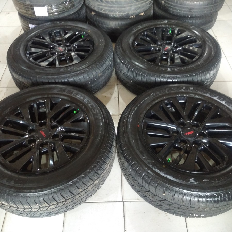 Jual Velg Mobil Standar FORTUNER TRD R18X7,5 6X139,7 BLACK + BAN BS 265 ...