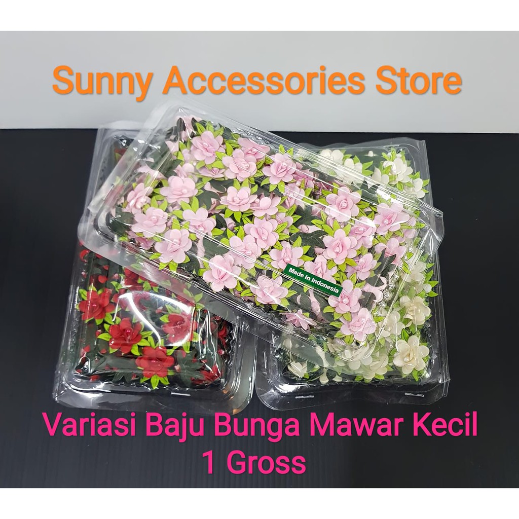 Jual Variasi Baju Bunga Mawar Kecil 1 Gross *Premium Product* | Shopee ...