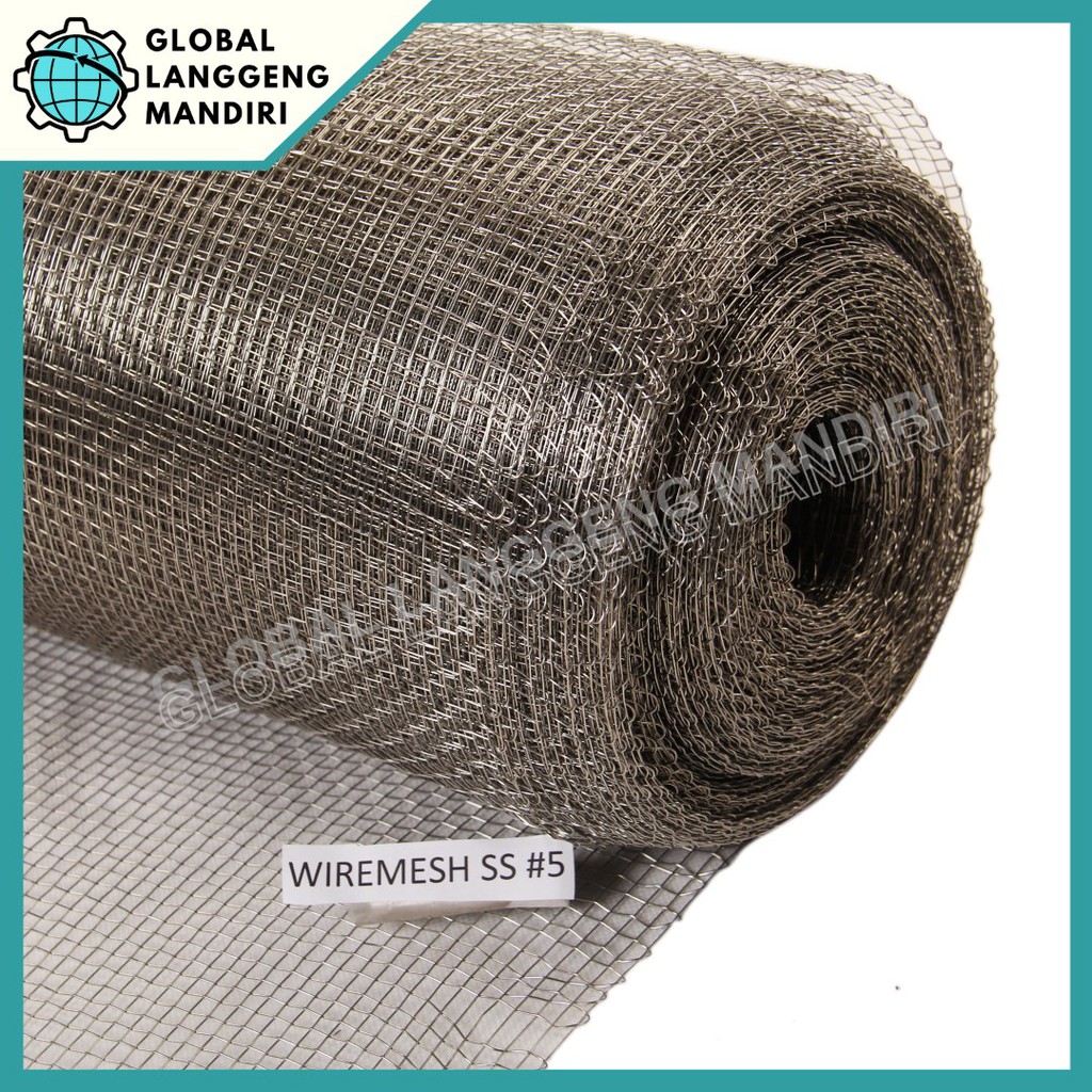 Jual WIRE MESH 5 STAINLESS (304) 1M / WIREMESH #5 AYAKAN STAINLESS 1 ...