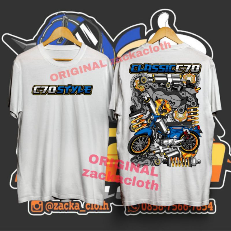 Jual W2x4 / /kaos C70/KAOS Motor C70/KAOS classic/kaos C70 MOdifikasi/ kaos honda motor ...
