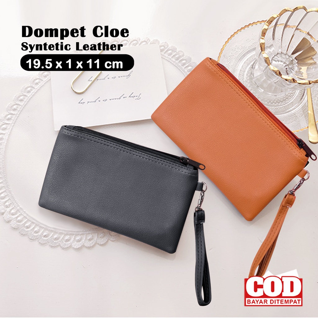 Jual Dompet uang dan hp wanita kulit sintetis polos 1 ruang dompet coin ...