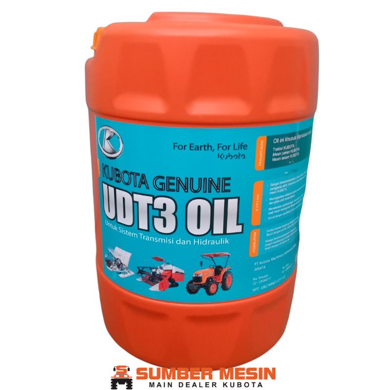 Jual Oli Gardan Oli Udt Combine Harvester/Traktor/SPW Kubota Oli UDT3 W52SP-30016 | Shopee Indonesia