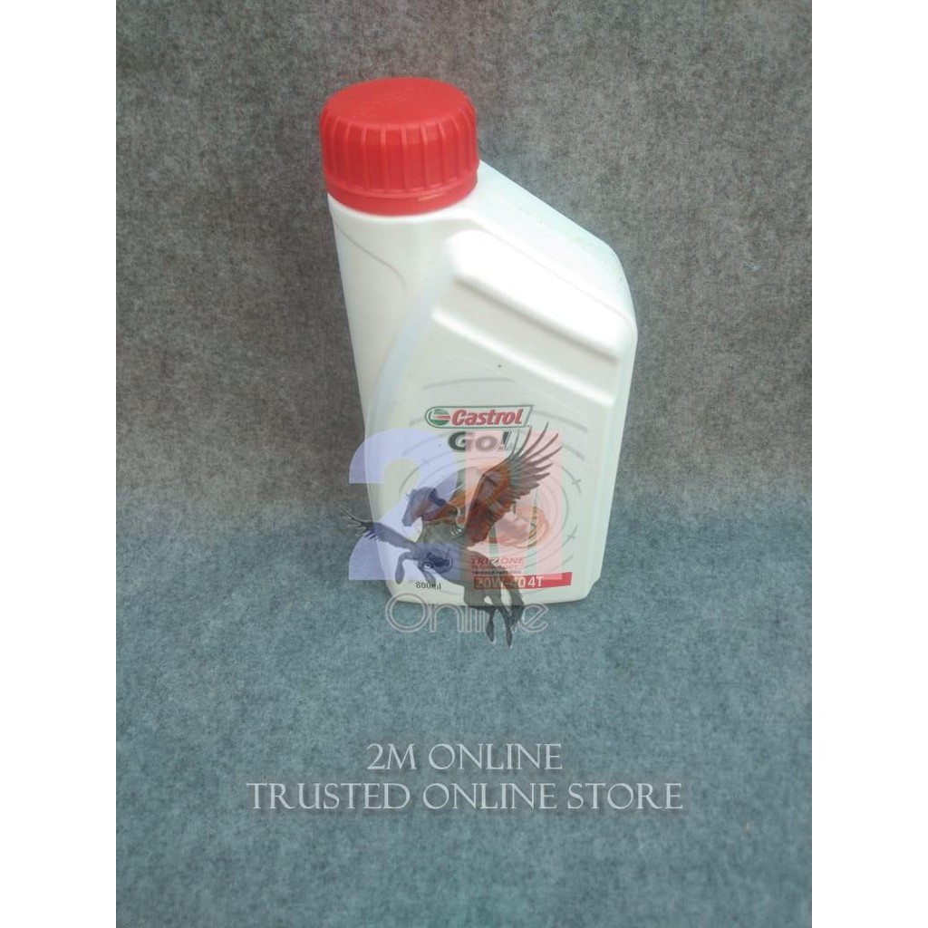 Jual Mdr OLI MESIN 4T CASTROL GO TRIZONE TECHNOLOGY 20W-40 800ML ...