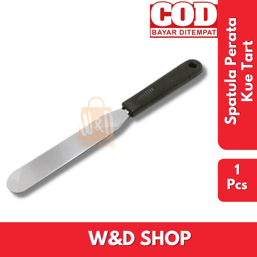 Jual spatula perata kue tart stainless steel 15cm/Spatula Kue Tart ...