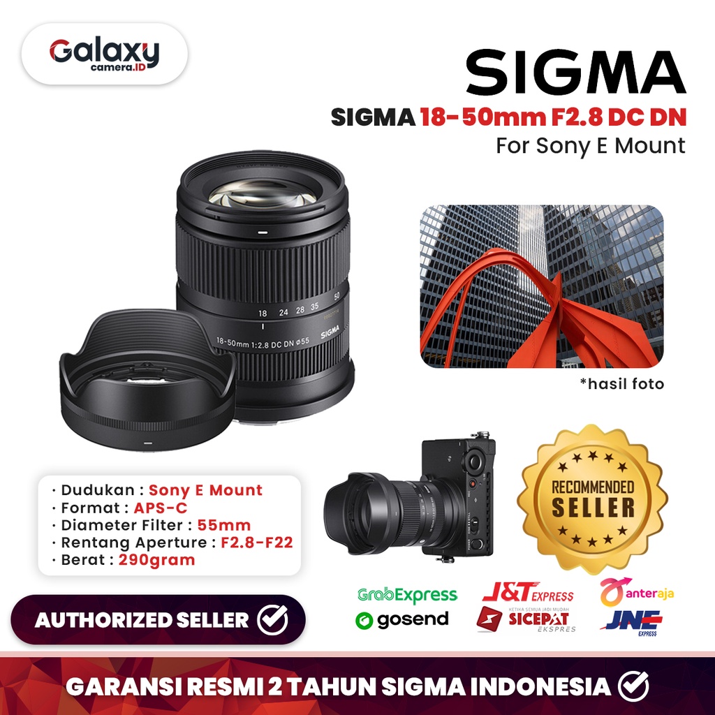 Jual Lensa Sigma 18-50mm F2.8 DC DN For Sony E Mount | Shopee Indonesia