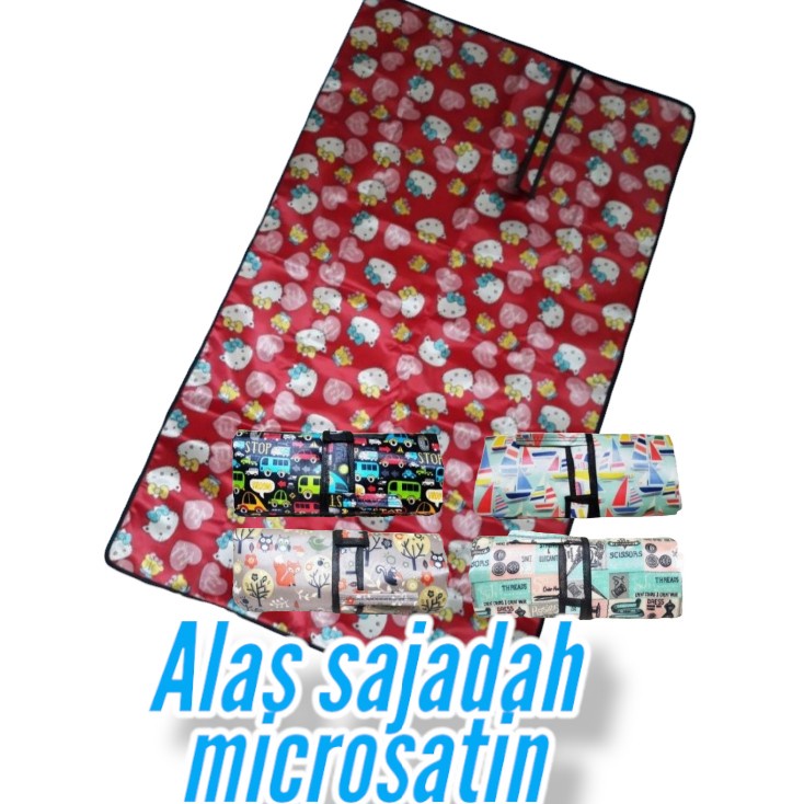 Jual ALAS SAJADAH MICROSATIN / TIKAR MINI / TIKAR LIPAT | Shopee Indonesia