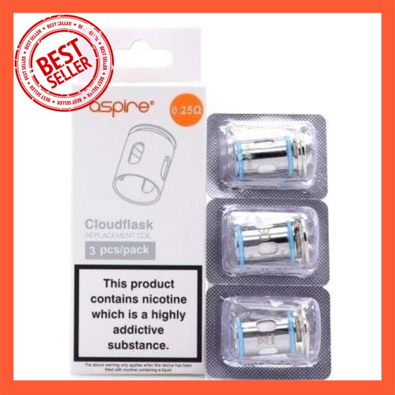 Jual Aspire Cloudflask Coil Satuan 0.25ohm | Shopee Indonesia