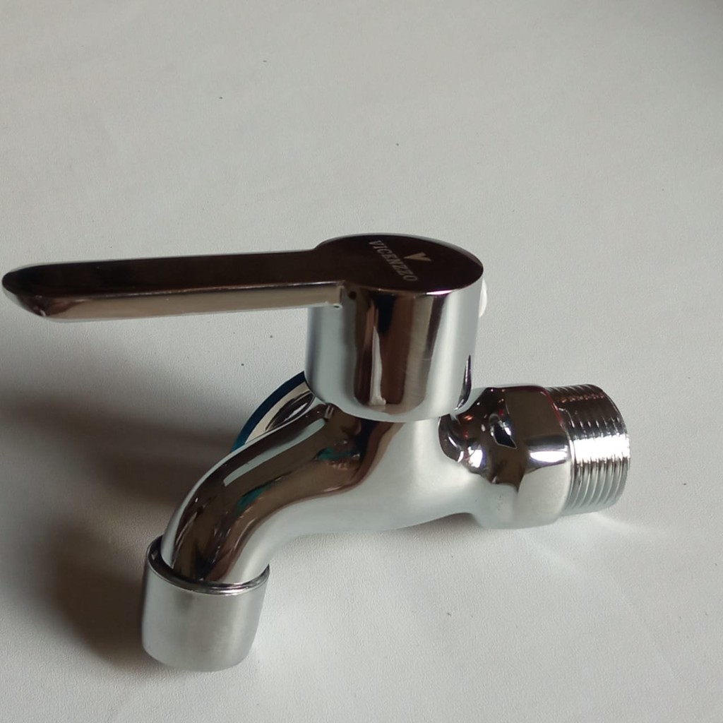 Jual Kran Air Tembok Engkol Vicenzzo - 3/4 Inch Bahan Kuningan | Shopee ...