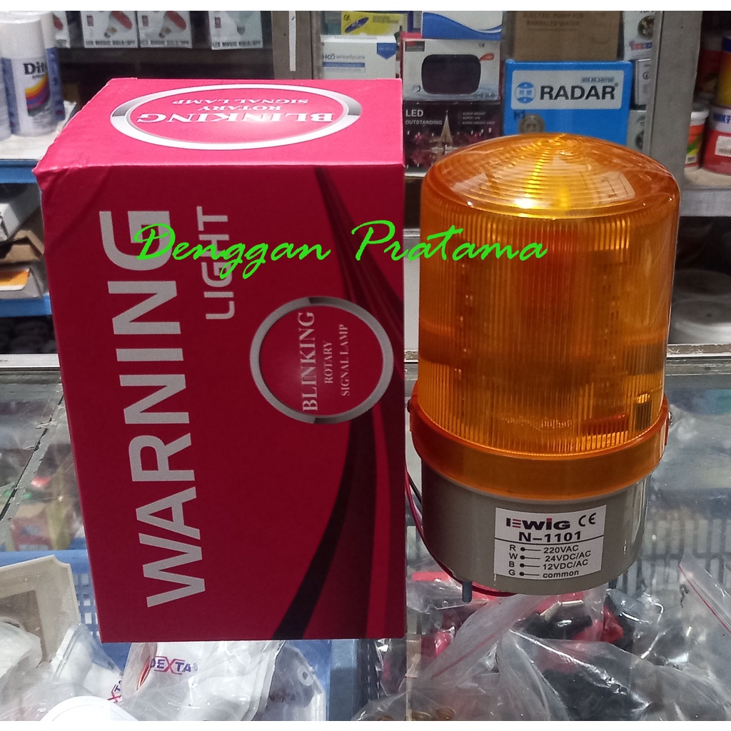 Jual Warning Lamp Rotary Lamp Lampu Putar Ewig N-1101 Multi Volt | Shopee Indonesia