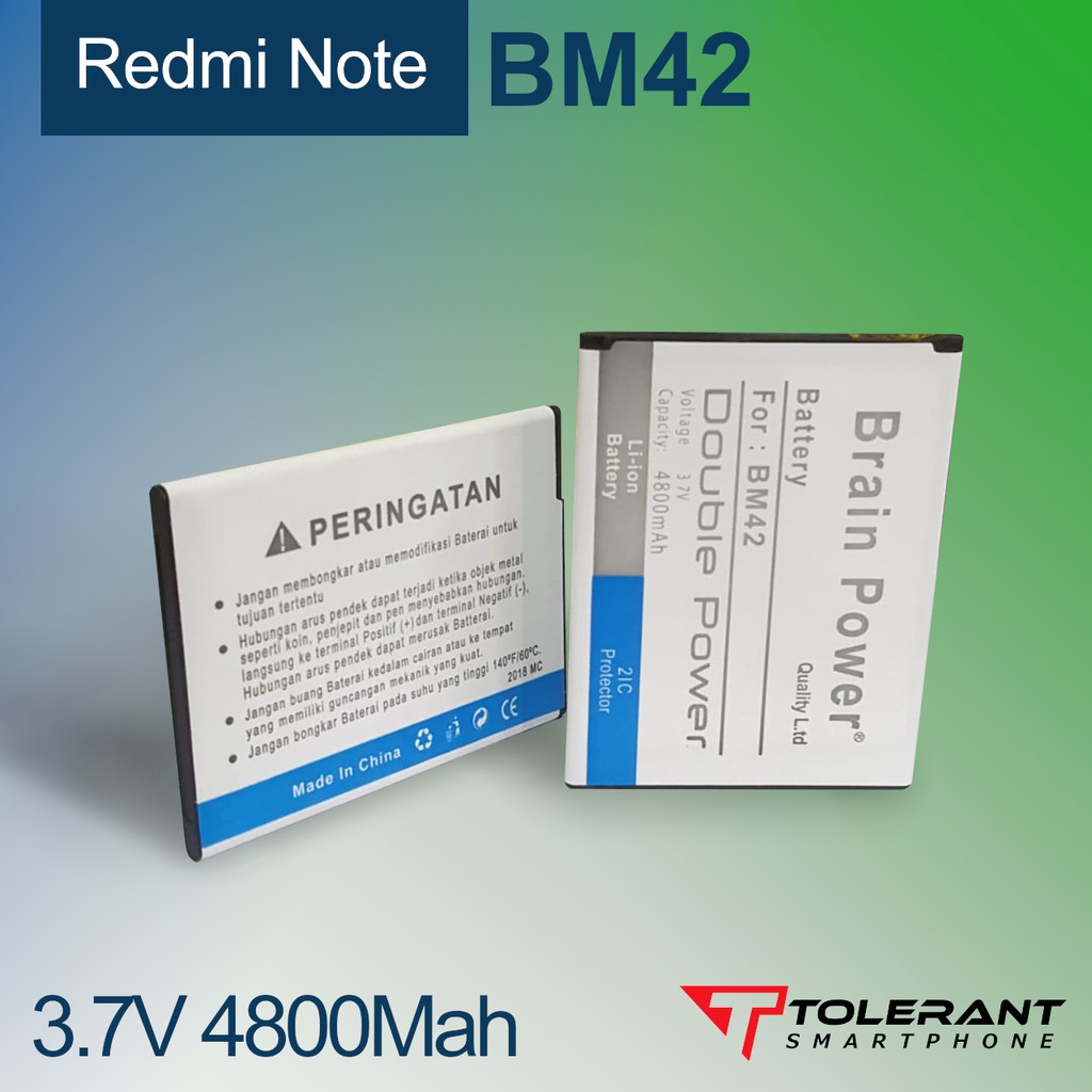 Jual BATTERY BATERAI BATRE BM42 XIAOMI REDMI NOTE 1 BM42 REDMI NOTE 3G/4G BM 42 | Shopee Indonesia