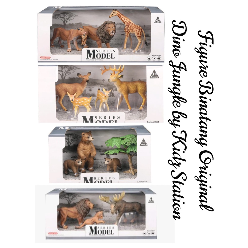 Jual LA TOYS DINO Jungle animal Play Set Figure | Shopee Indonesia