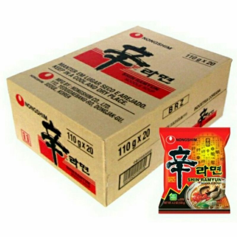 Jual NONGSHIM Shin Ramyun Noodle Halal MUI (Mi Instan Rasa Pedas) /Box ...