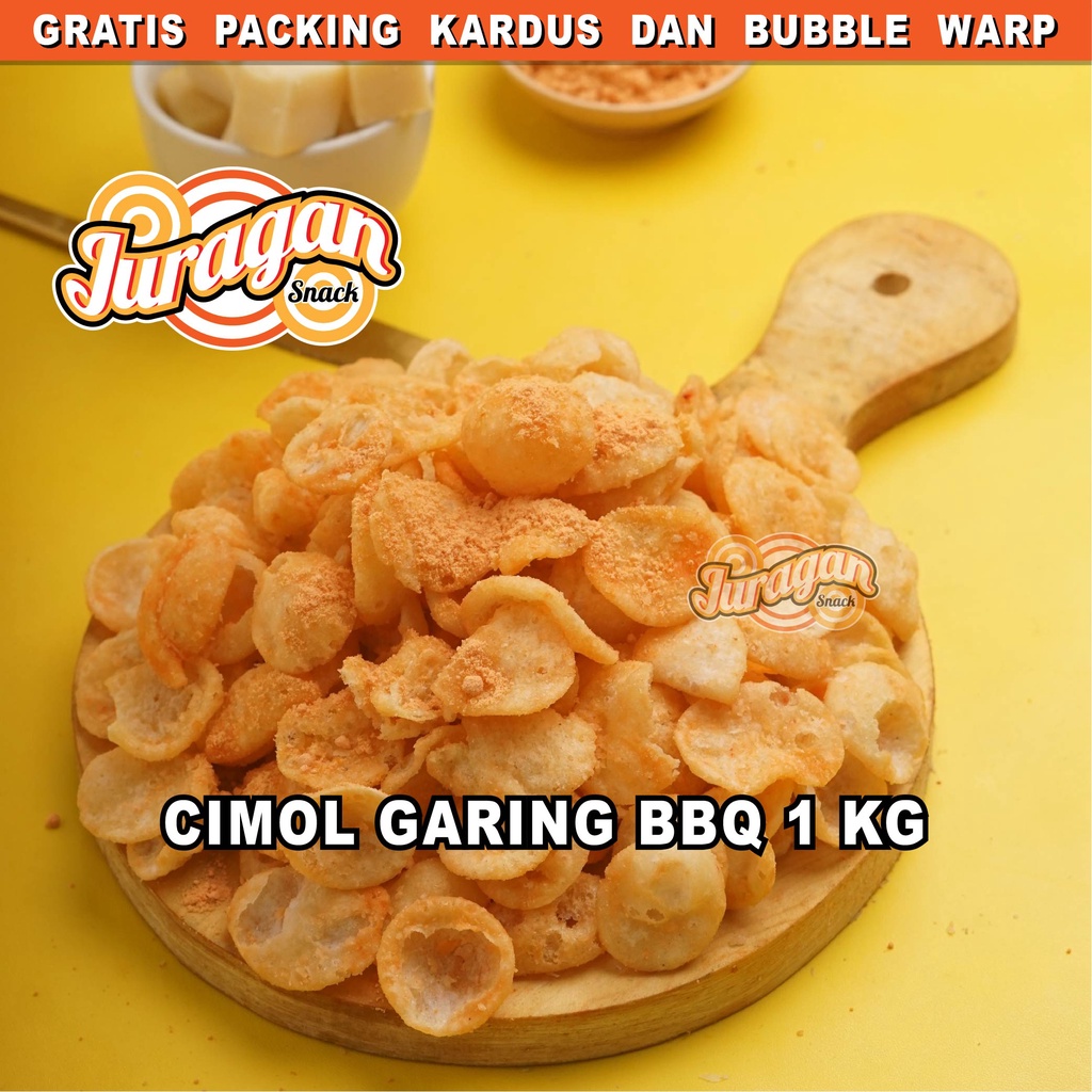 Jual CIMOL GARING BBQ 1 KG gram snack kiloan makanan ringan jajanan ...