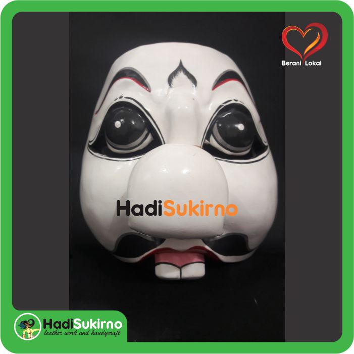 Jual Topeng Pentul Bejer Besar/Topeng kayu warna putih | Shopee Indonesia