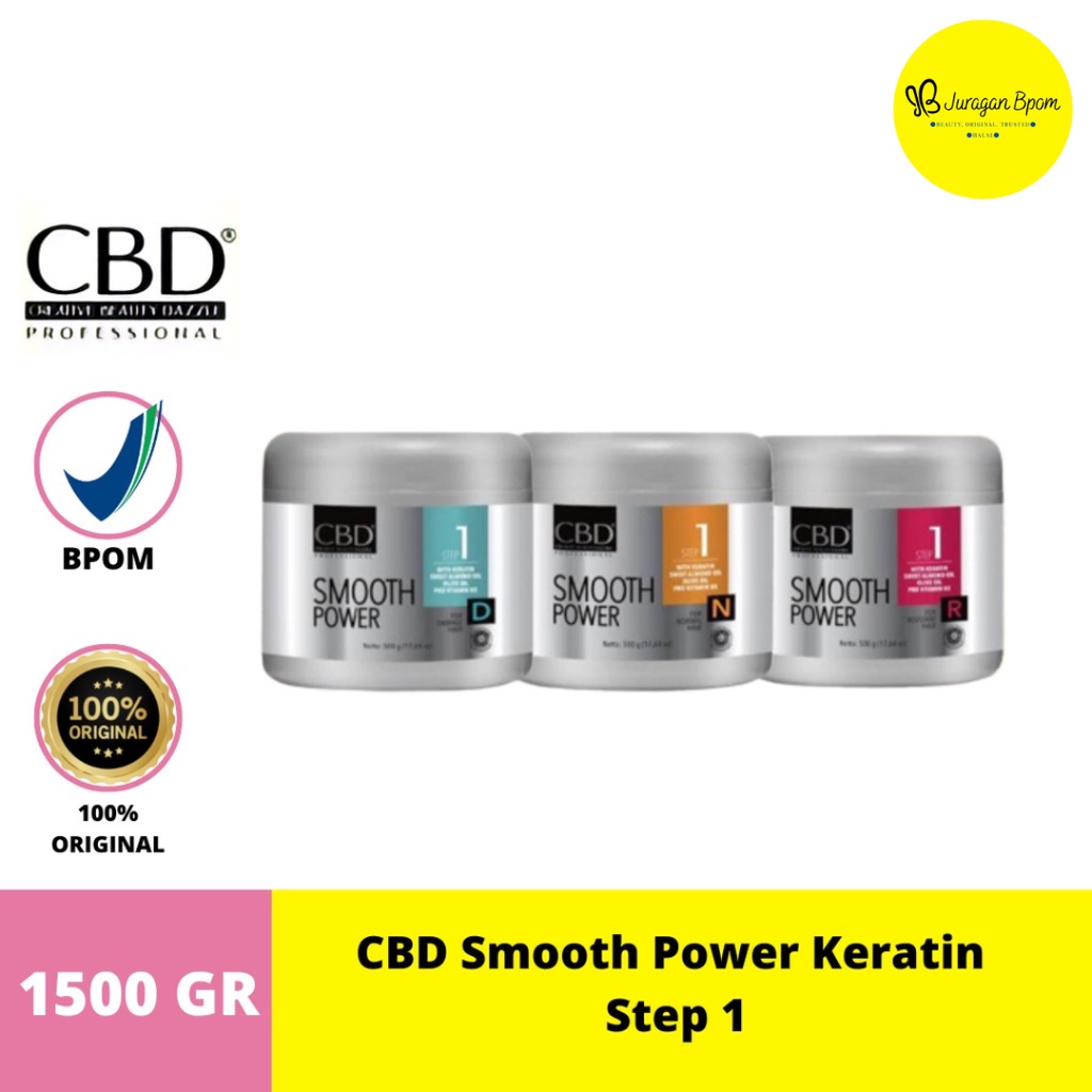 Jual CBD Smooth Power Keratin Step 1 500gr / obat smoothing | Shopee ...