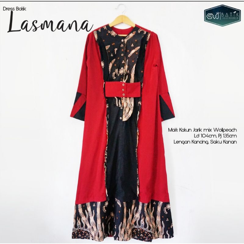 Jual Laksmana gamis laksmana dress lasmana gamis batik lasmana | Shopee ...
