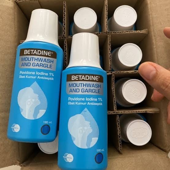 Jual betadine gargle mouthwash 190 ml | Shopee Indonesia