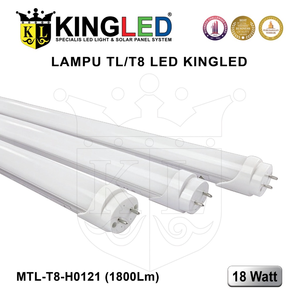 Jual KINGLED Lampu TL T8 LED 18 Watt Tutup Susu / LED Tube TL T8 18 Watt | Shopee Indonesia