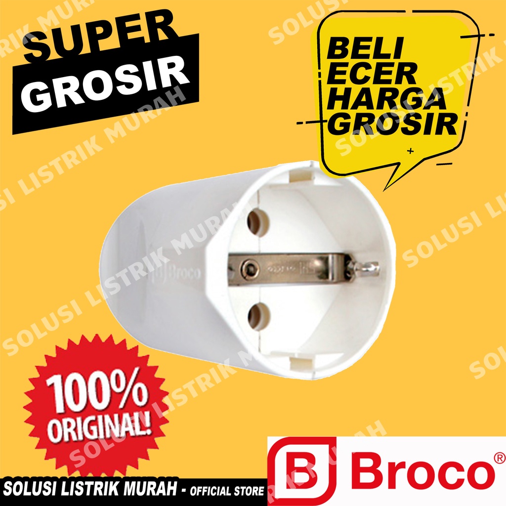 Jual Broco Steker Arde / Kontra Steker Arde Colokan Listrik | Shopee ...