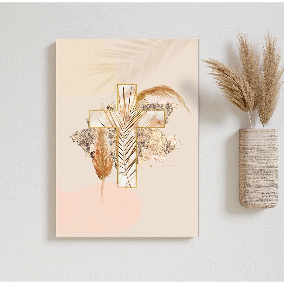 Jual poster kayu yesus aesthetic walldecor rohani kristen / katolik ...