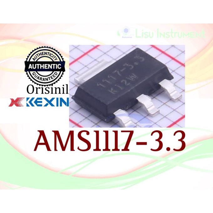 Jual AMS1117-3.3 AMS1117-3.3v 3.3V 1A SOT-223 Voltage Regulator lisuin90 Segera Dapatkan ...