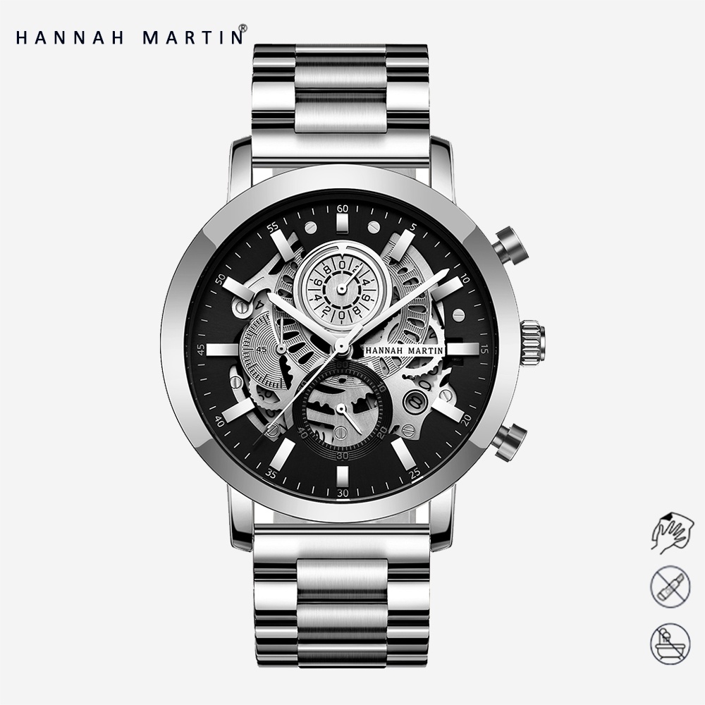 Jual HANNAH MARTIN Jam Tangan Pria 100% Original Fashion Tahan air ...