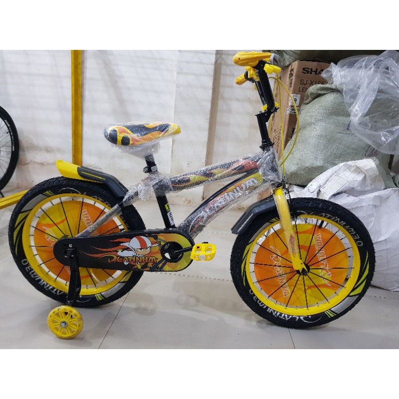 Jual Sepeda Anak Sepeda BMX 18 inch PLATINUM ( BAN JUMBO ) ( Kuning ...