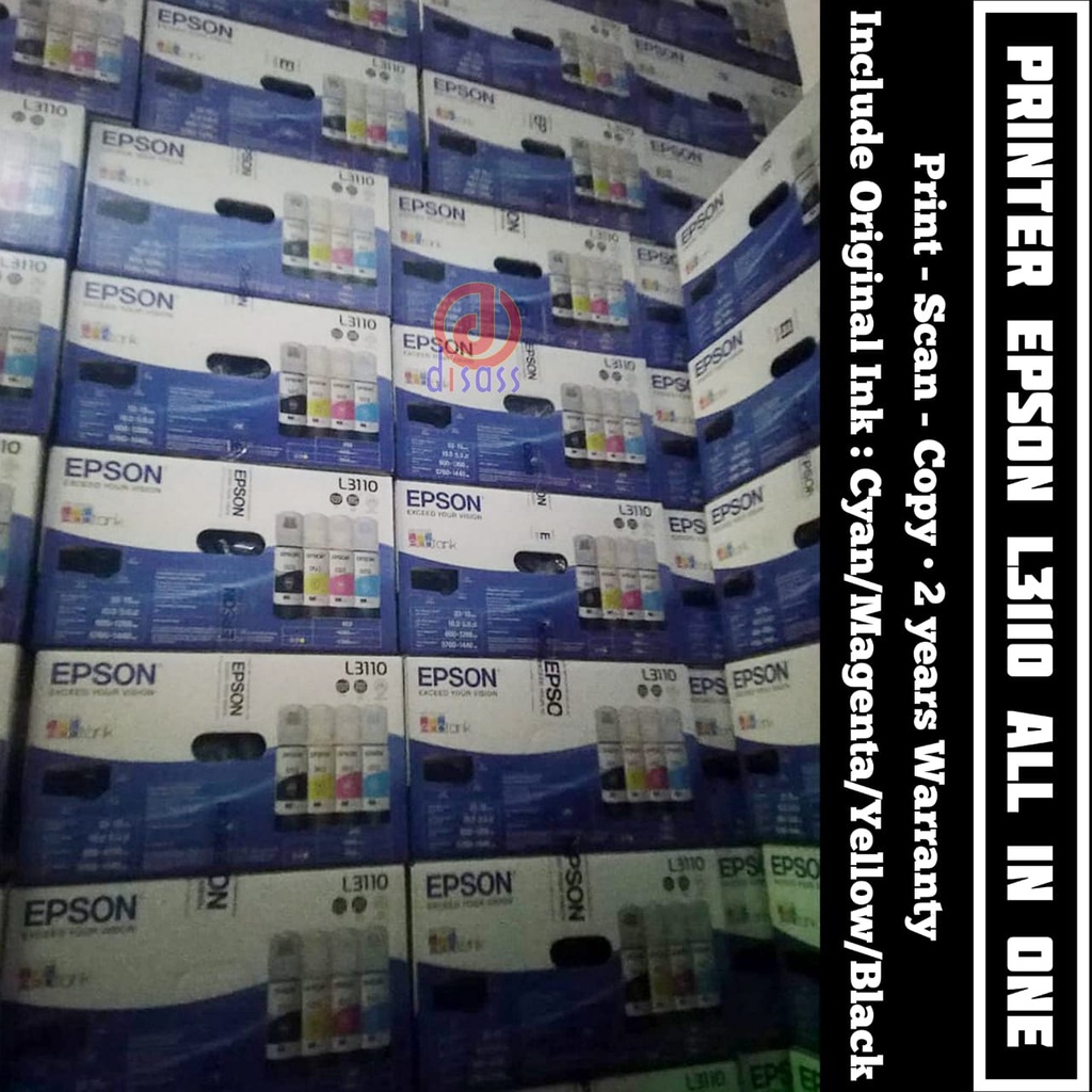 Jual PRINTER EPSON L3110 PRINT SCAN COPY INFUS GARANSI RESMI ...