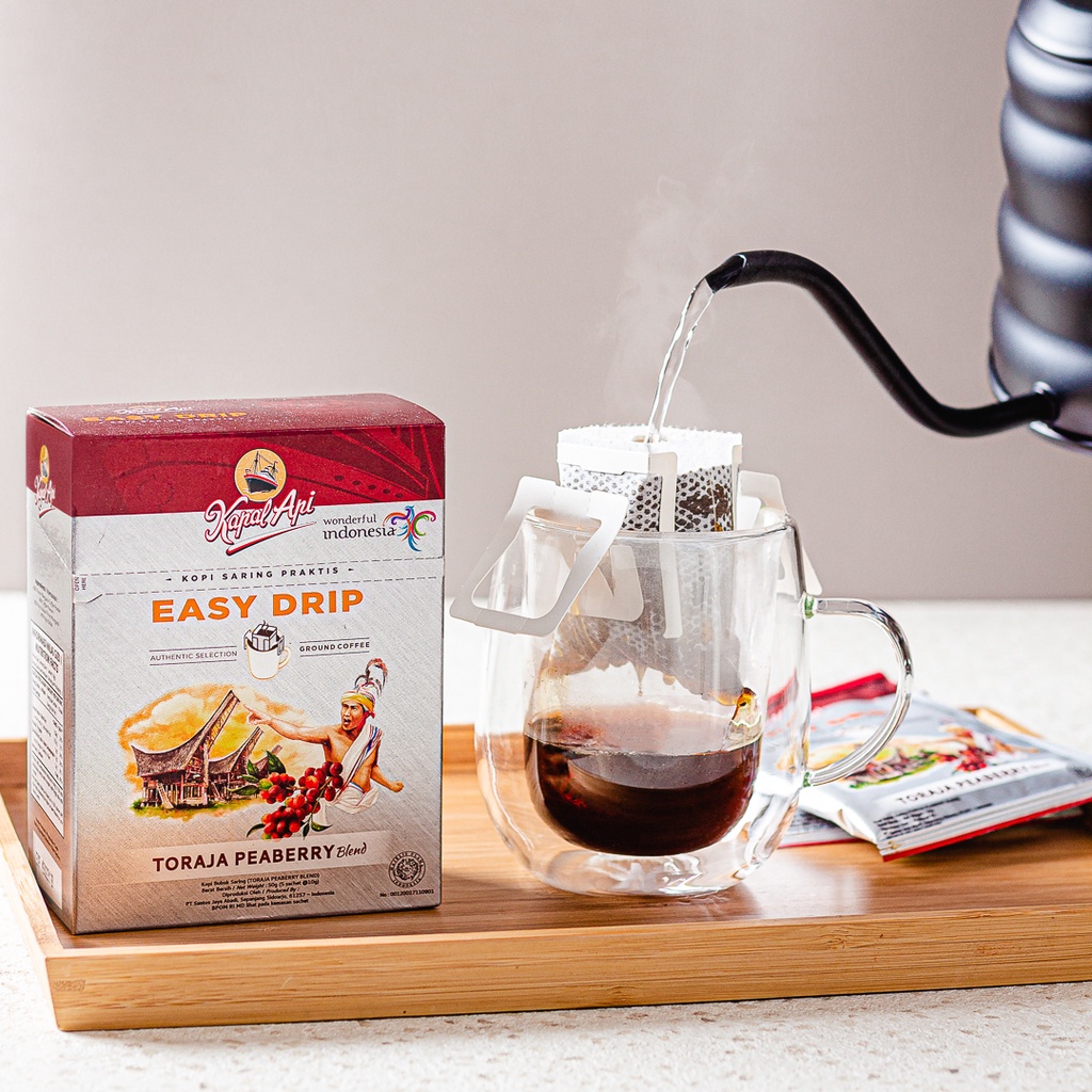 Jual KAPAL API Drip Toraja Peaberry 1 Folding Box (5 x 10 gr) | Shopee ...