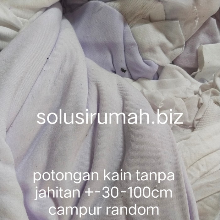 Jual kain lap majun putih katun cotton perca 1 kg kiloan kilo timbangan ...