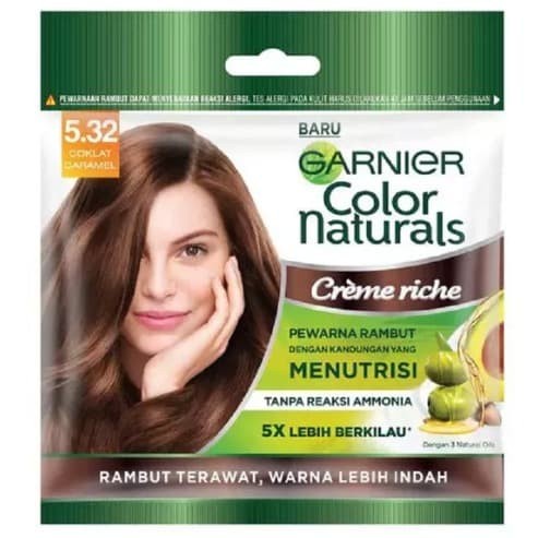 Jual Garnier Color Natural Hair pewarna rambut warna Alami | Shopee ...