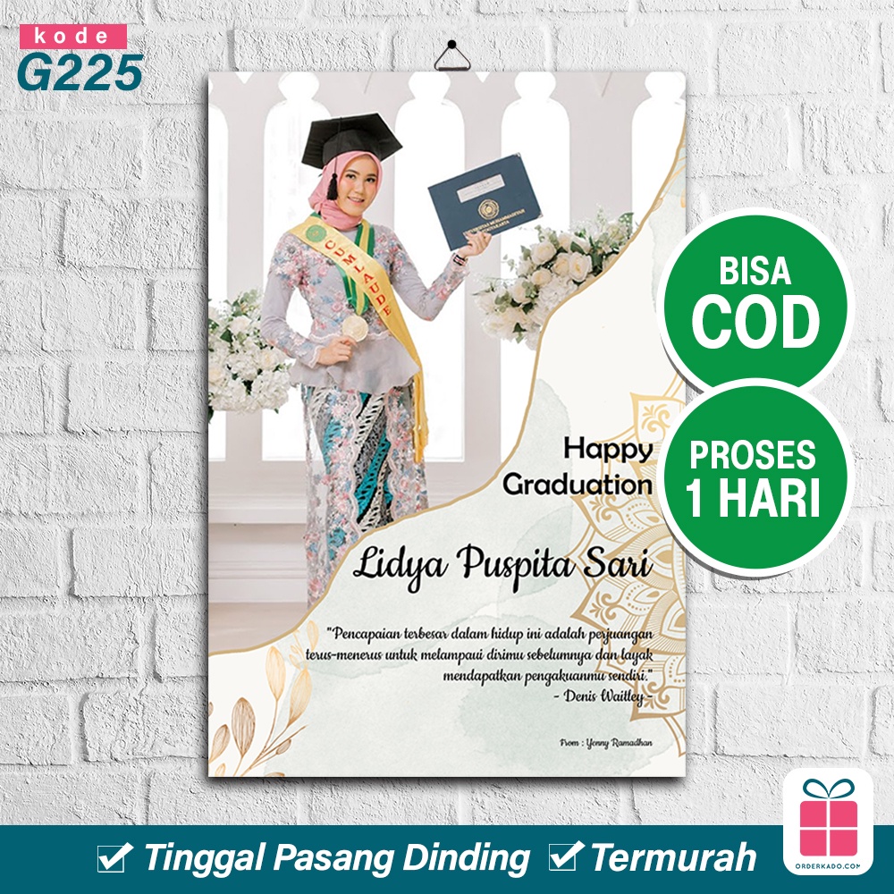Jual Hadiah / Kado Wisuda Cewek & Cowok Graduation Gift Murah Motif G225 MD2 | Shopee Indonesia