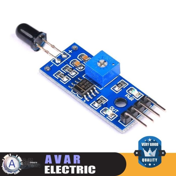Jual IR Infrared 4 Pin Flame Detection Sensor Module Pendeteksi Api Arduino | Shopee Indonesia