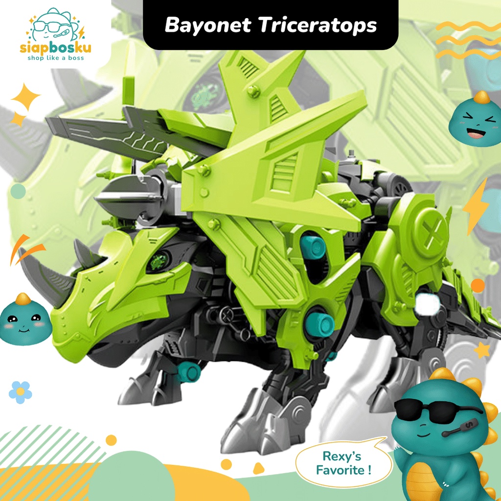 Jual MAINAN COMBAT ROBOT DINOSAURUS BESAR DIY ACTION FIGURE - BAYONET ...